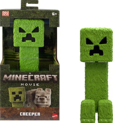Mattel Minecraft Large-Scale Action Figure, 12-inch Posable Creeper Toy ...