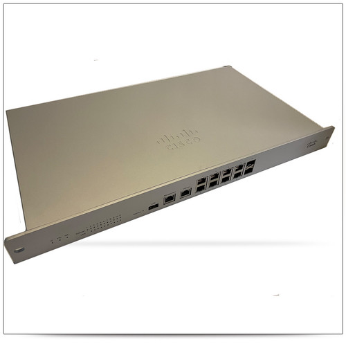 Meraki MX100-HW Security Appliance, (9)-RJ45 GE ports, 750MBPS Stateful ...