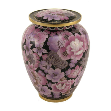 Elite Floral Blush Cloisonne, Large/Adult - Urns of Distinction