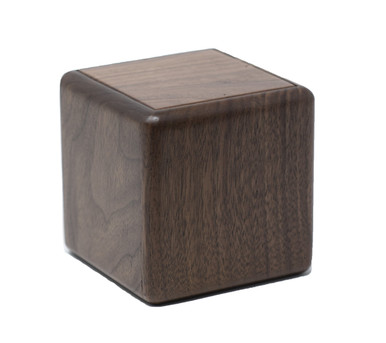 Walnut Artisan Cube, Small/Infant - Urns of Distinction