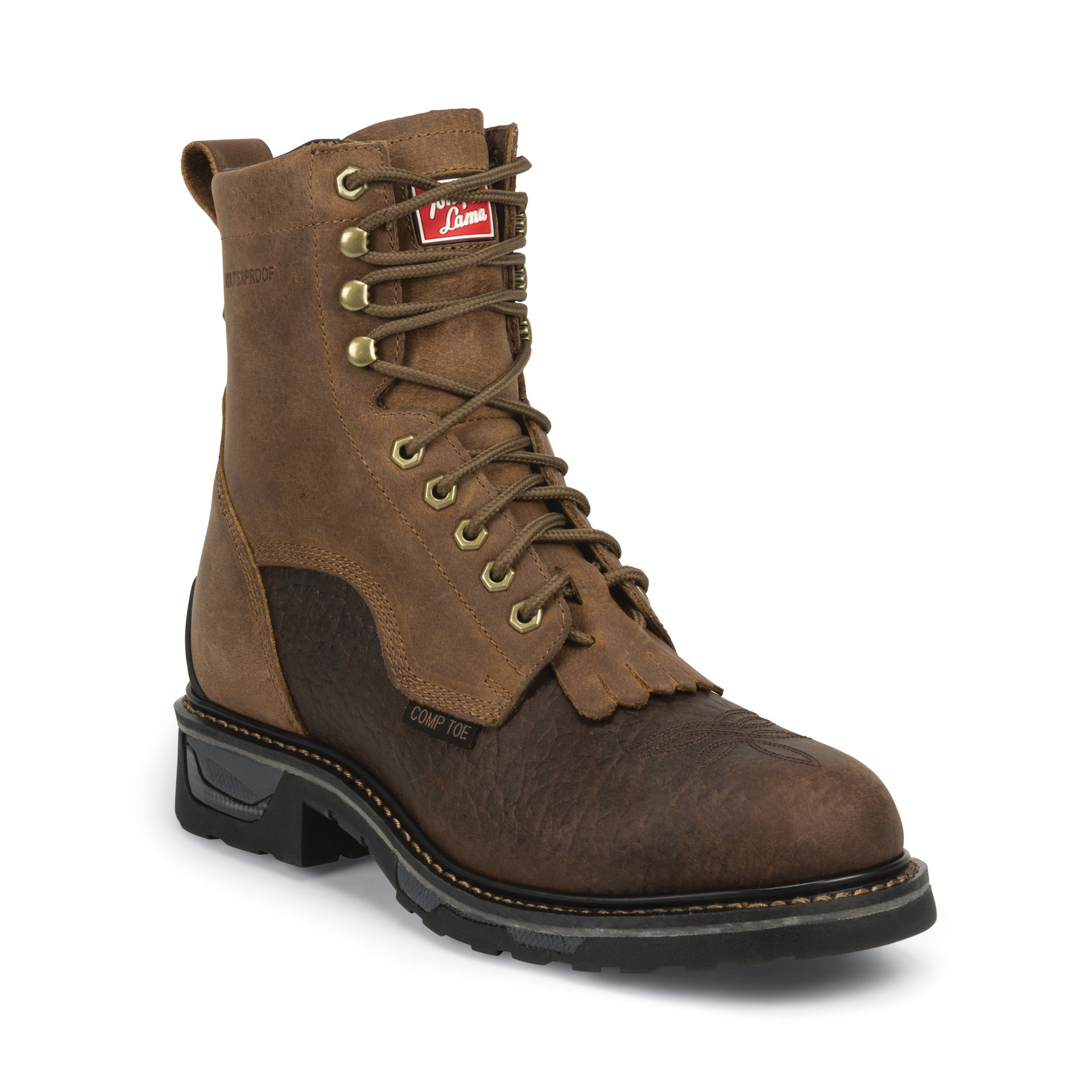 Tony Lama Badlands #TW4014 Men's 8" Waterproof Composite Safety Toe ...