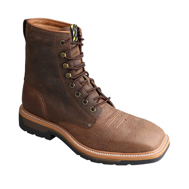 Twisted X Lacer #MLCSL01 Men's 8" Square Steel Safety Toe Work Boot