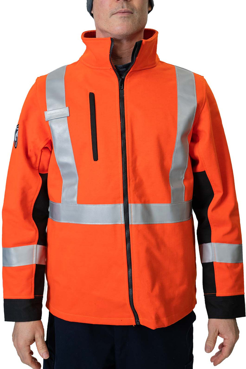 The Shield Soft Shell Hi-Vis | Flame-Resistant Hi-Vis Jacket