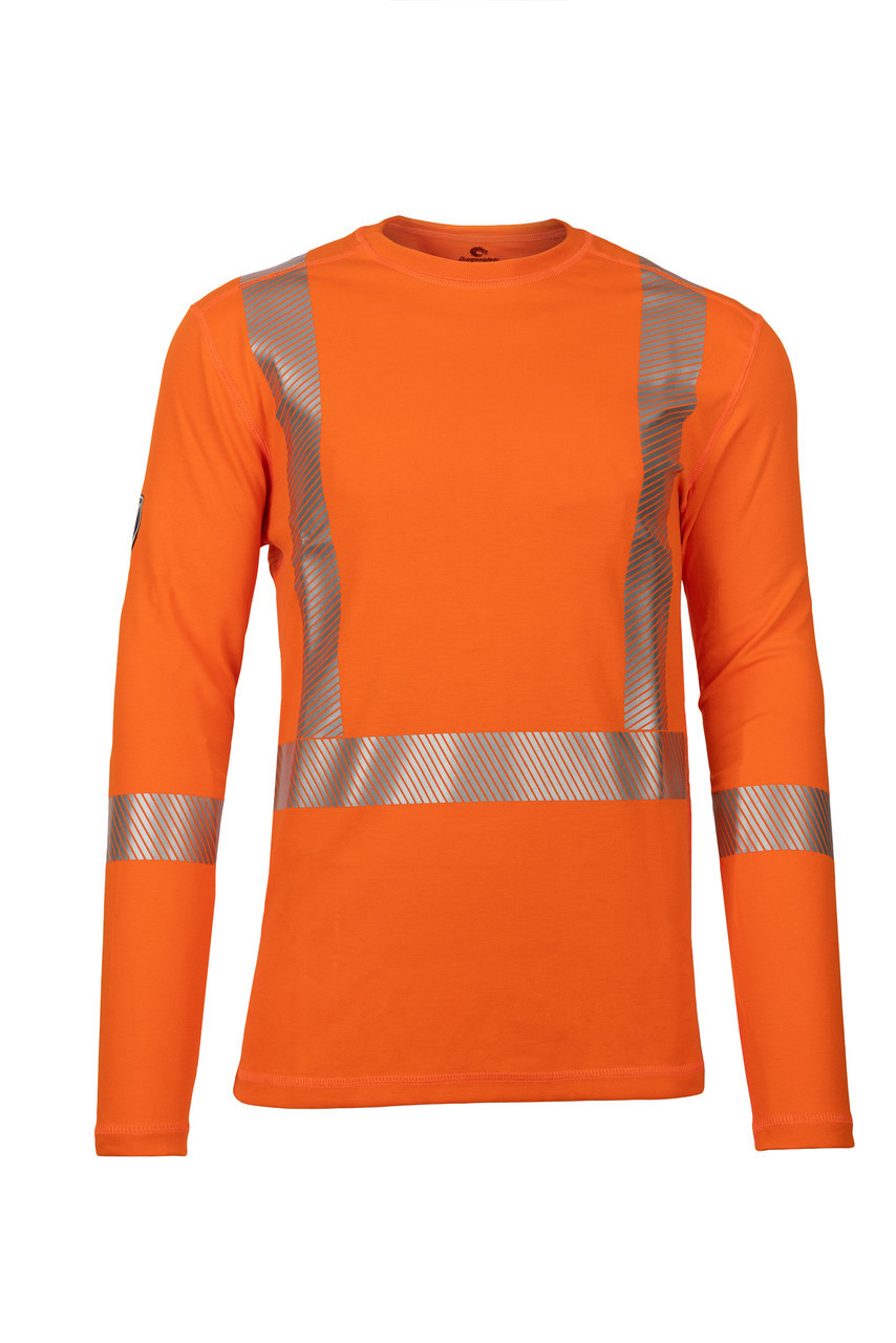 Pro Dry Long Sleeve Hi-Vis Orange | Flame-Resistant T-Shirts