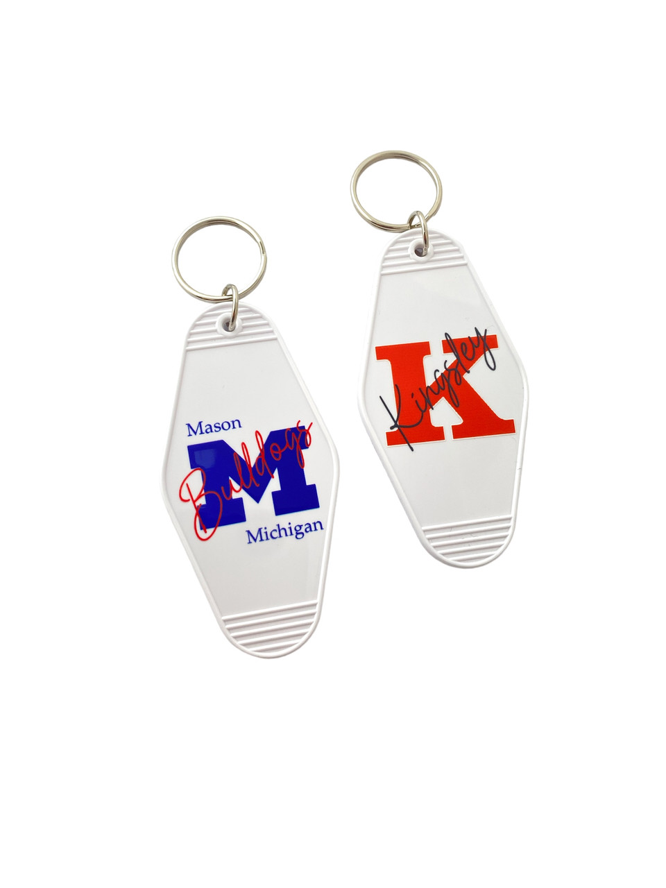 Custom School team keychain - My Captured Journey