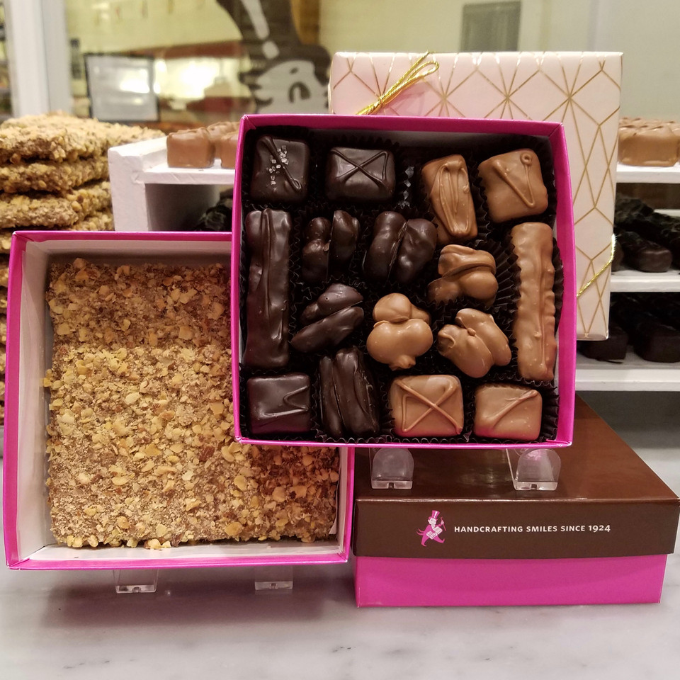 World Famous English Toffee handmade at Littlejohn's Candies