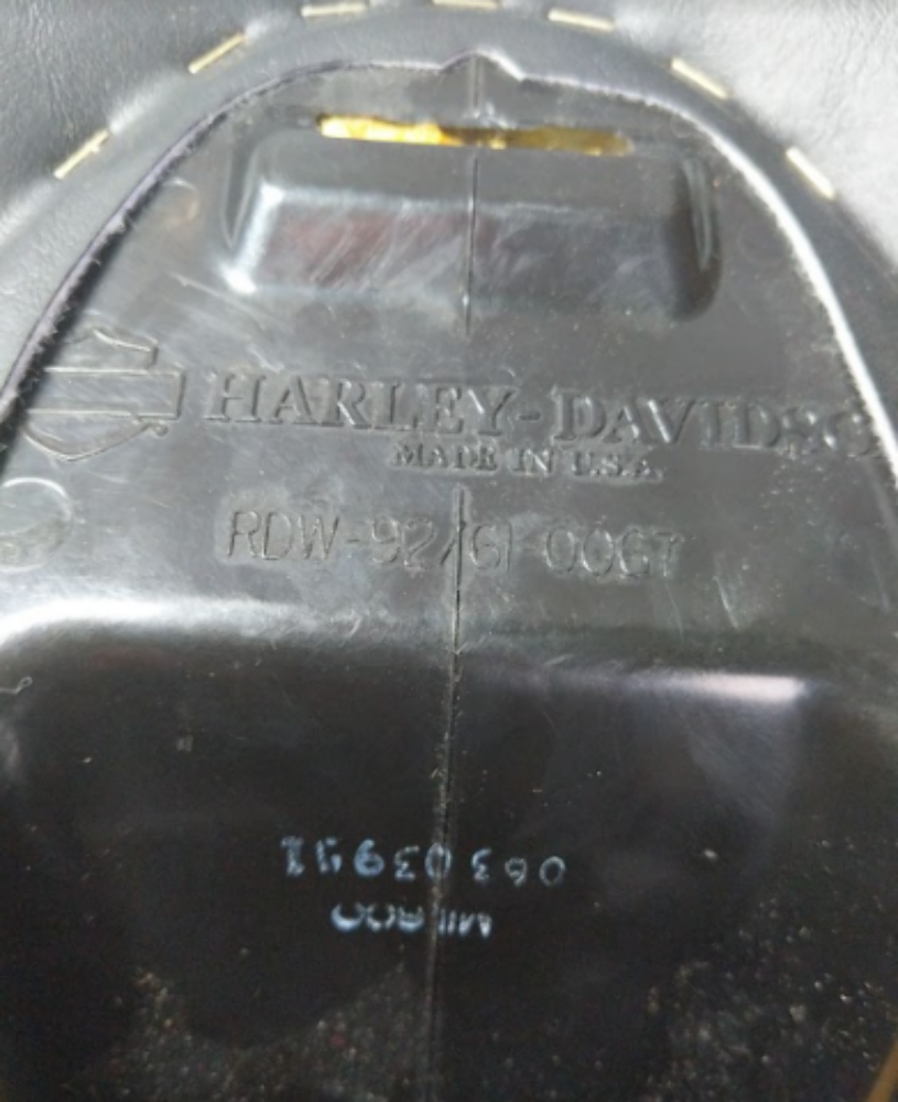 HARLEY DAVIDSON SEAT RDW-92/61-0067 - Sun Coast Cycle Sports | Used ...