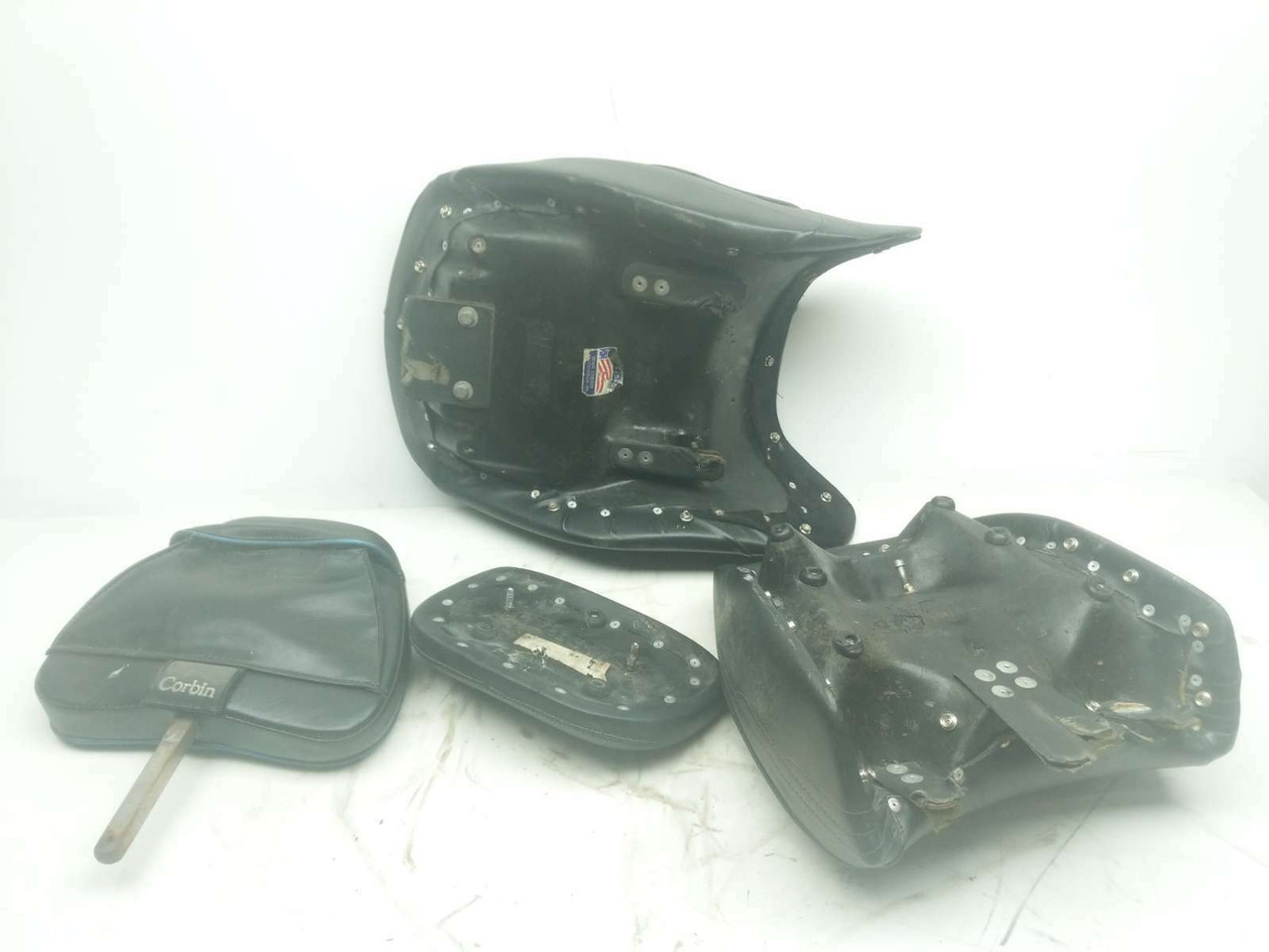97 BMW R1100 RT CORBIN Seat Set Driver Passenger Backrests Assembly ...