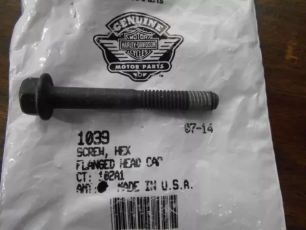 QTY 5 | Harley Davidson Sportster Dyna Flanged Head Screw P/N 1039 ...