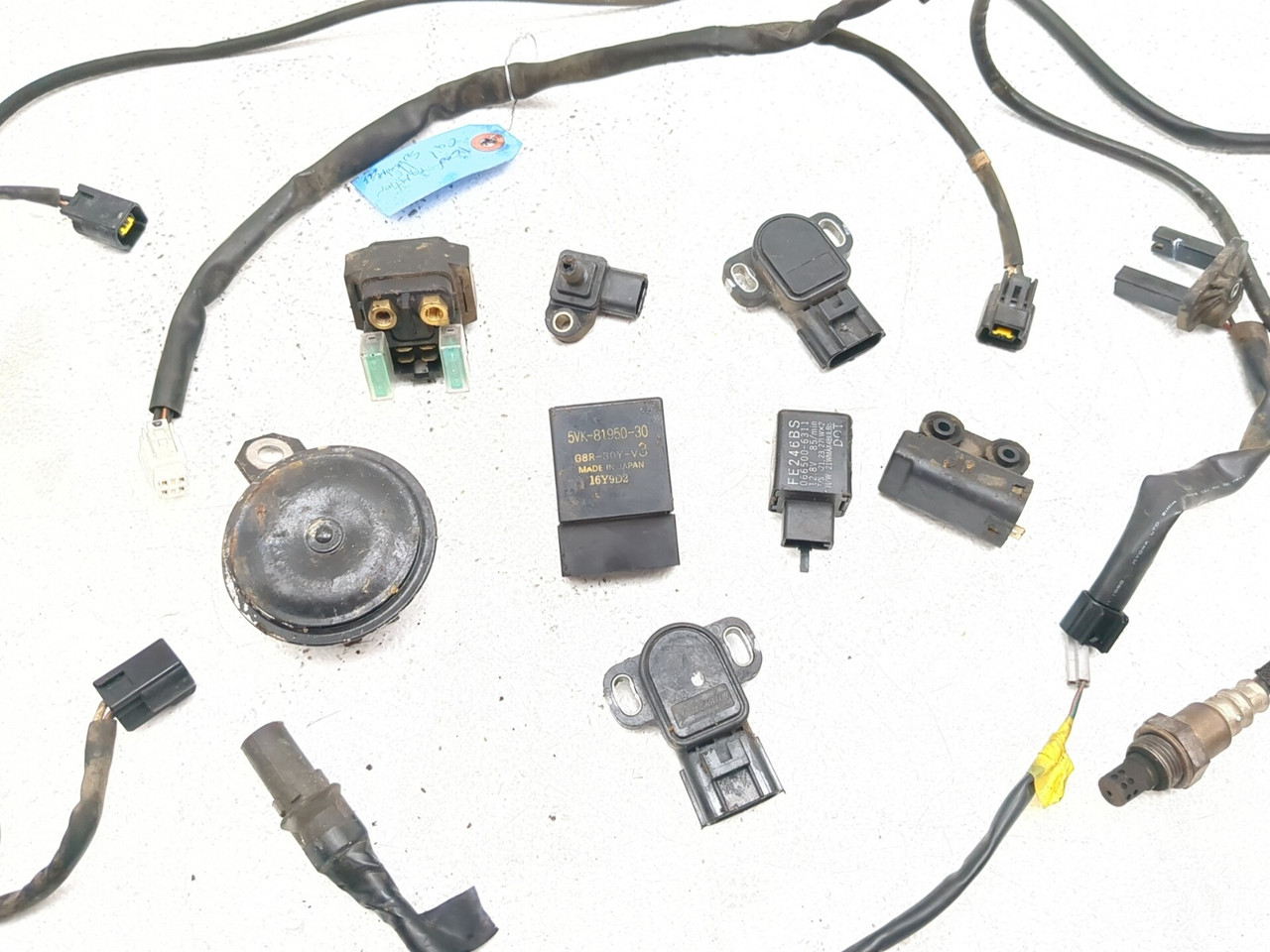 09-20 Yamaha Vmax 1700 VMX17 Sensors, Relays, Horn & Wiring Sensor ...