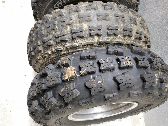 01-05 Yamaha Raptor 660 23X7 Full Set of 4 Front & Rear Wheel Rim - Sun ...