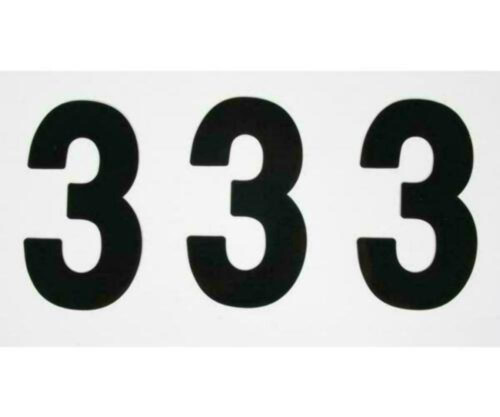 Factory Effex 5 Pro Numbers #3 Black 3-Pack 130273 - Sun Coast Cycle ...