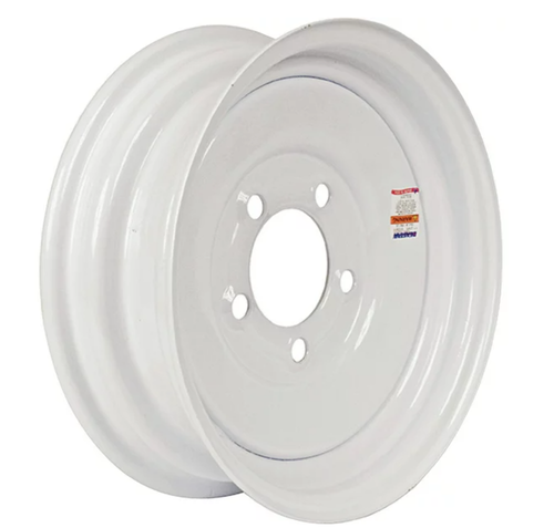 LOADSTAR OEM Solid Center Steel Wheel Rim White Trailer 12X4 966-20112 ...