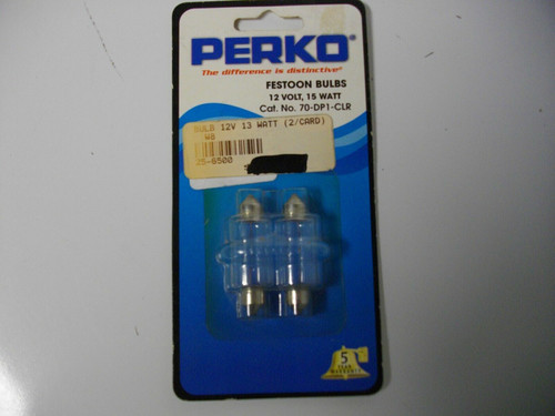 6451 PERKO 70-DP1-CLR Festoon Double Ended 12V Marine Light Bulb QTY 2 ...