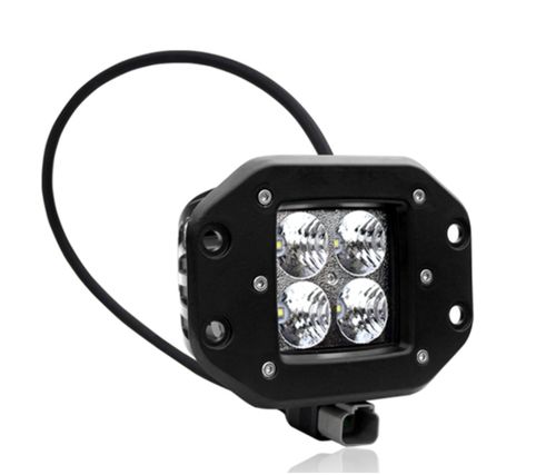 Aurora 2" Flush-Mounted LED Headlight Optics ALO-E-2-E4B ATV UTV - Sun ...