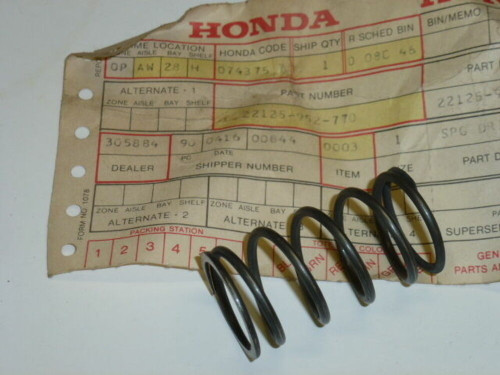 GENUINE HONDA NEW OEM Driven Face Spring #22125-952-770 - Sun Coast ...