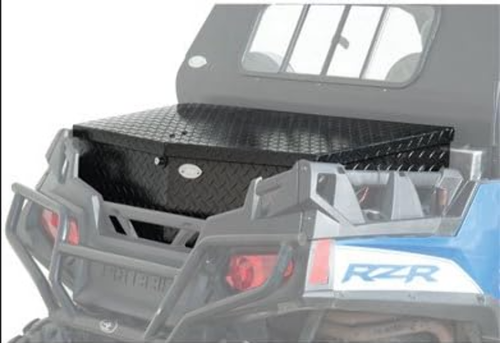 Ryfab Aluminum Cargo Box W/Top Rack Black Polaris Ranger RZR XP 1000 ...