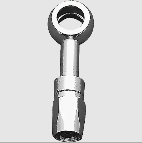 RUSSELL Straight Banjo Brake Line Fitting 3/8" 10mm CHROME Motorcycle ...