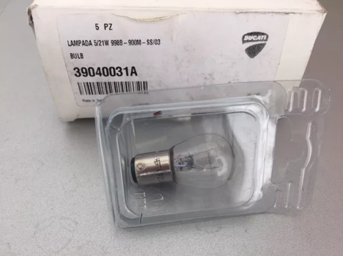 Ducati New OEM Light Bulb 12V 5/21W 39040031A - Sun Coast Cycle Sports ...