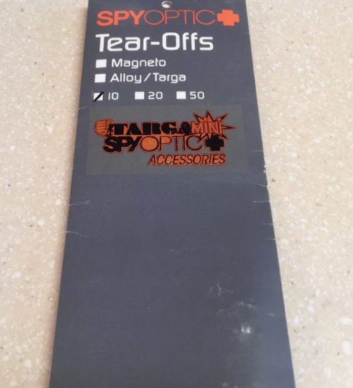 Spy Optic IMX Targa Clear Mini Tear-Offs QTY 10 IMXSYS0510PK - Sun ...