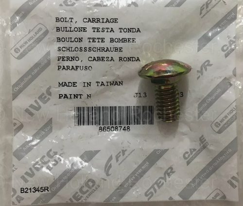 CNH GENUINE New Holland Square Neck Round Head Bolt 86508748 Universal ...