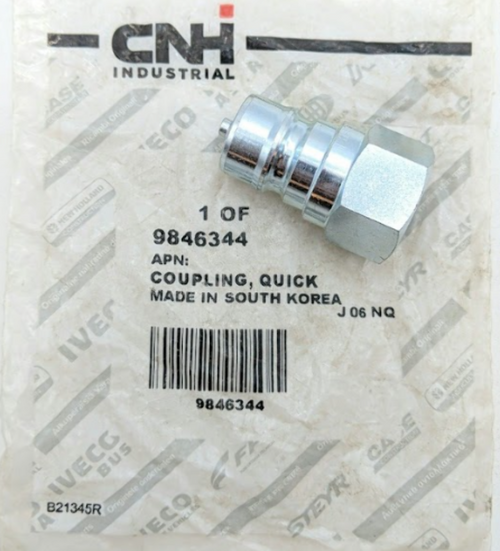 2000-2024 CNH New Holland Tractor Skid Steer Quick Coupling 9846344 OEM ...