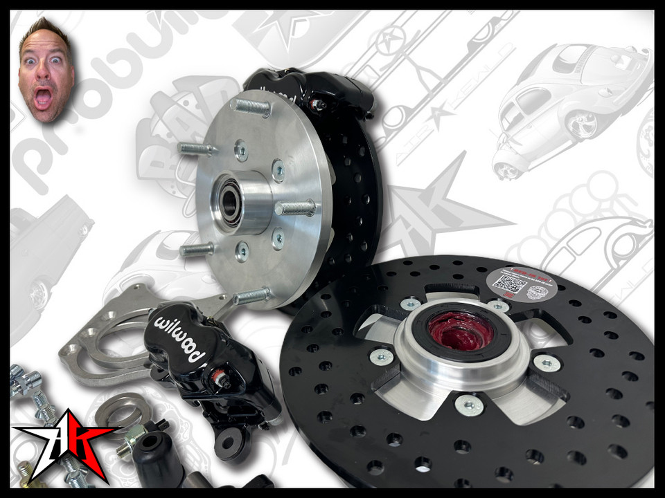 5x205 Black Caliper - 1955-1963 Classic VW Type 2 Bus Kombi Transporter ...