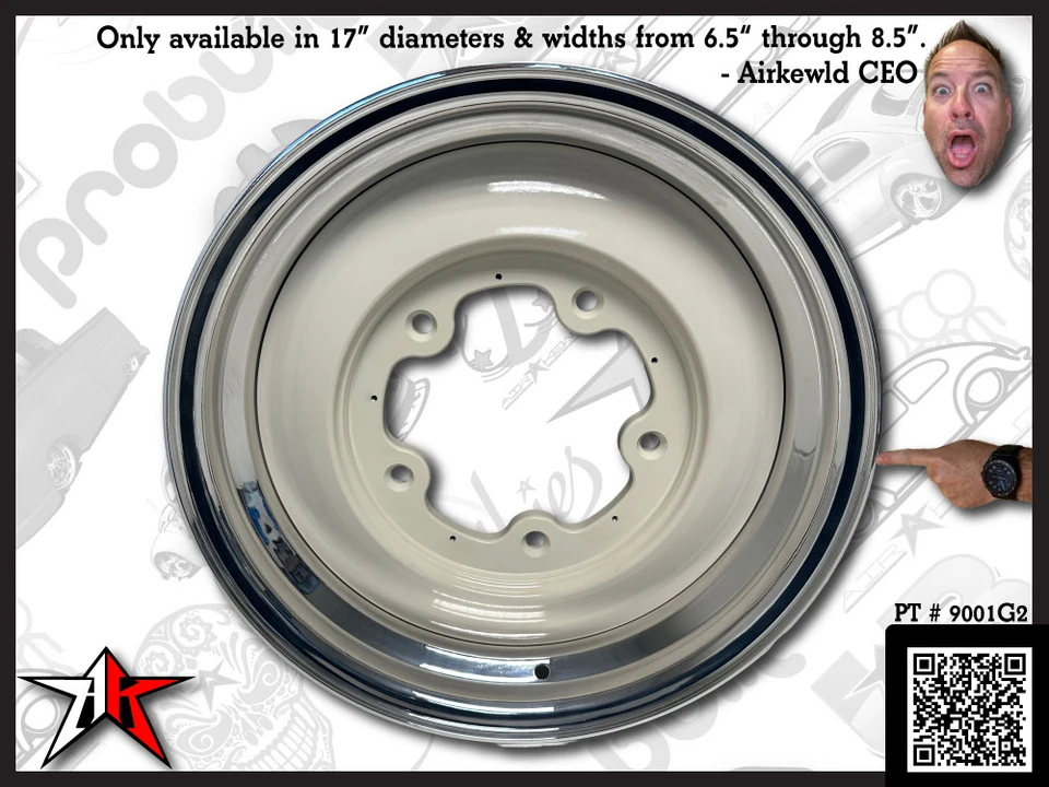 5x205mm Smoothie 17 Inch Wheel Rim Set for Classic VW