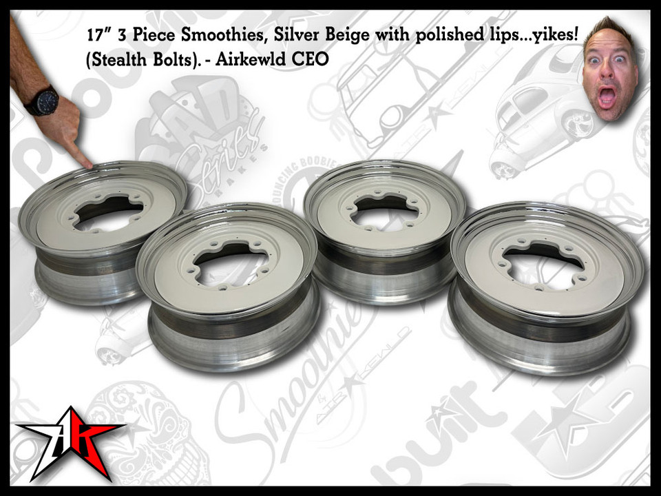 5x205mm Smoothie 17 Inch Wheel Rim Set for Classic VW