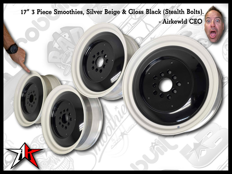 5x112/130mm Smoothie 17 Inch Wheel Rim Set for Classic VW