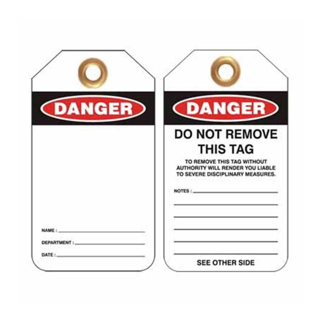 LOCKOUT TAG DANGER - PS -LOTO-TAG - Safety Lockout Tag