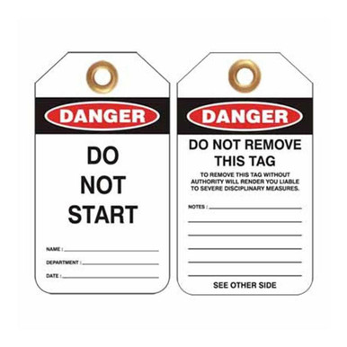 LOCKOUT TAG DO NOT START Buy Lockout Tagout Safety Products