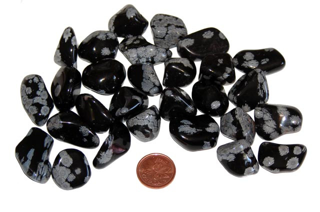 Buy Tumbled Snowflake Obsidian - Properties of Stones