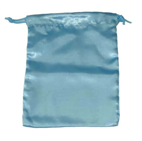 Water Blue Satin Pouches for Sale Online