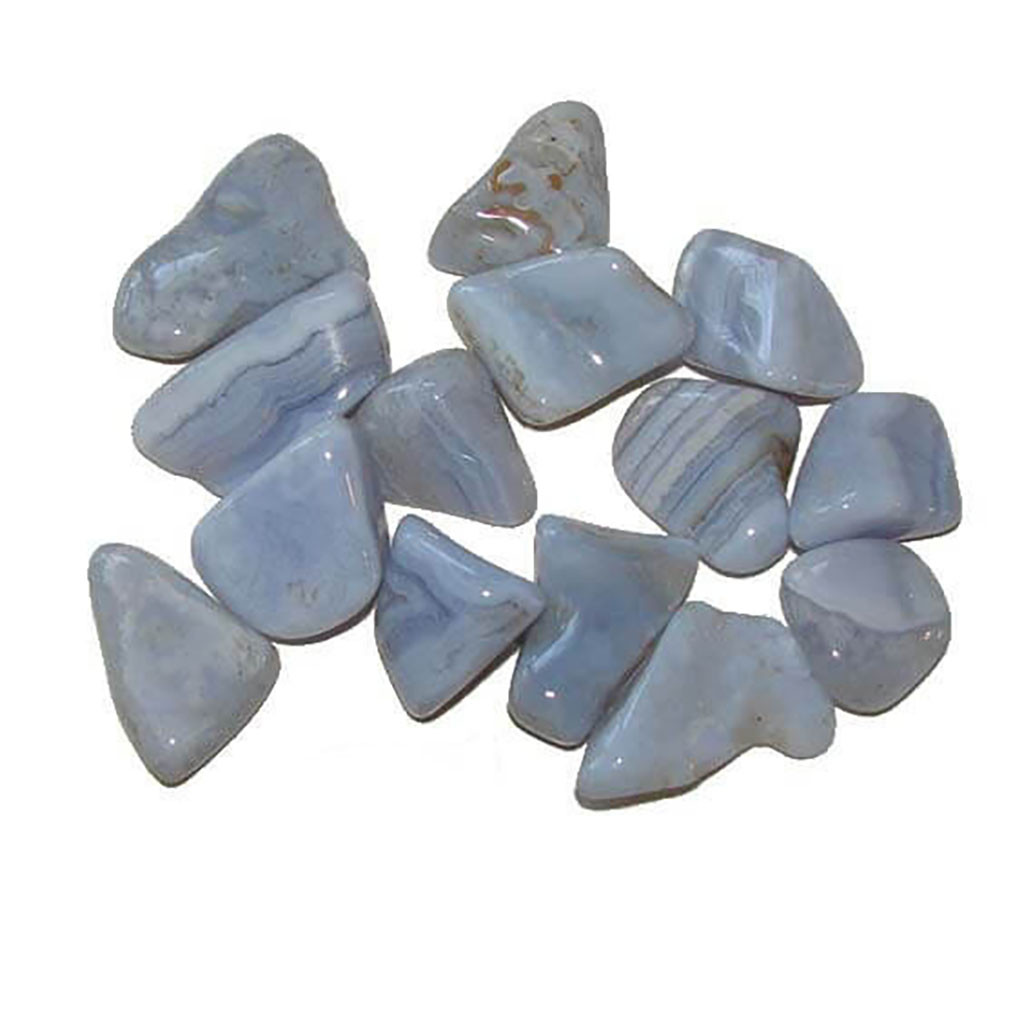 The Uses of Blue Lace Agate - Tumbled Stone for Sale