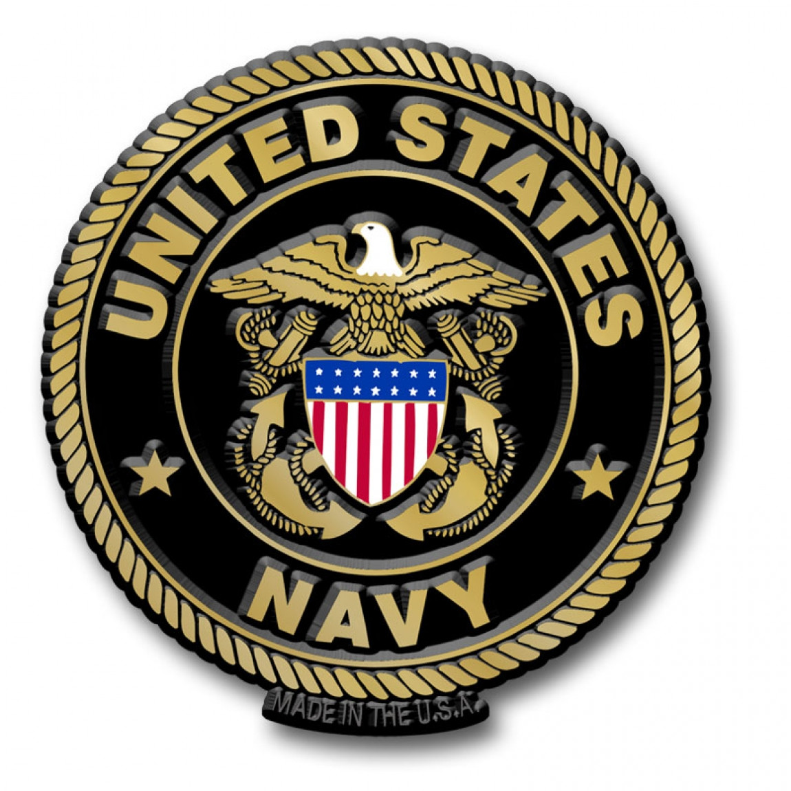 U.S. Navy Emblem Round Military Magnet