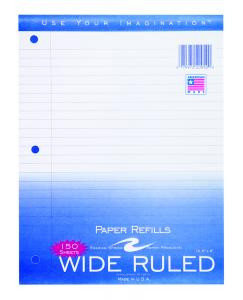 Wide Ruled Filler Paper (150 Sheets) - Made In America Store