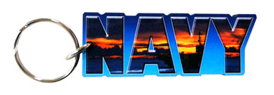 U.S. Navy Wooden Keychain