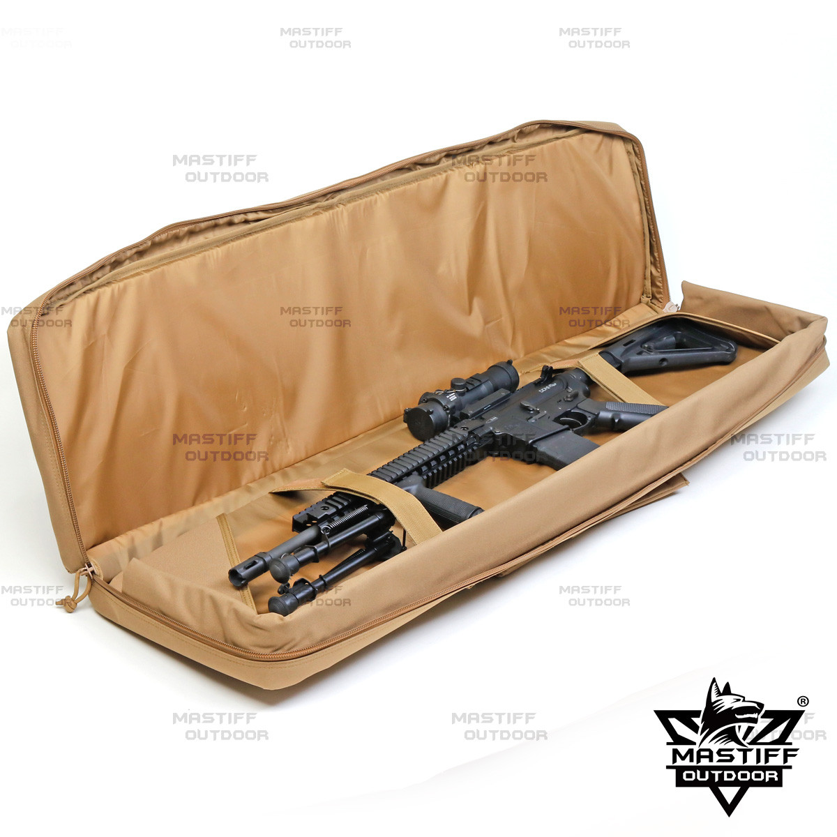 Tactical Rifle Long Gun Case Backpack Molle Front Panel 3 Ammunition ...