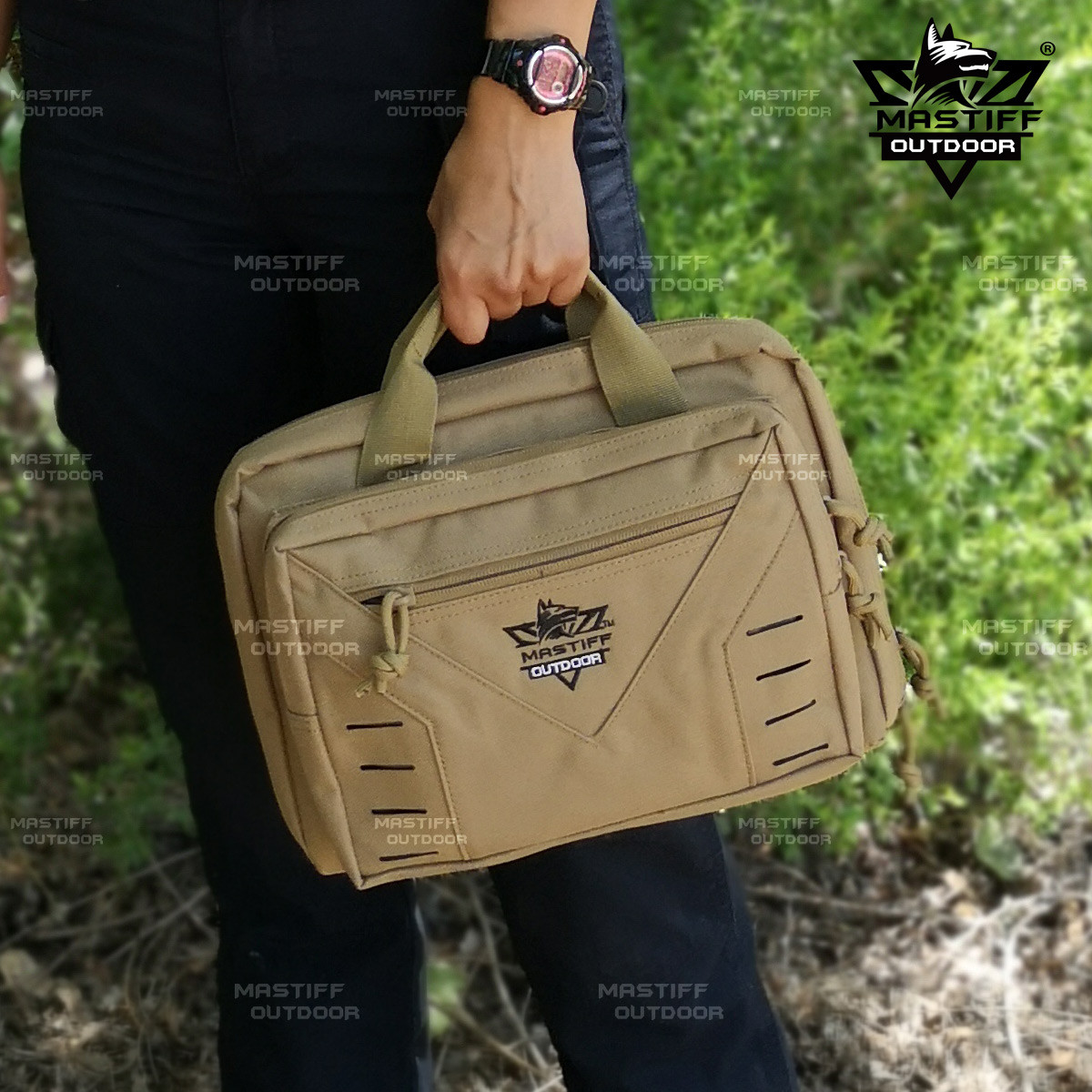 Tactical Pistol Case Handgun Bag Hunting Shooting Range Magazine Pouch