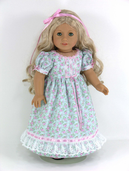 American Girl Doll Clothes 1850s Dress For Cecile Marie Grace Plum