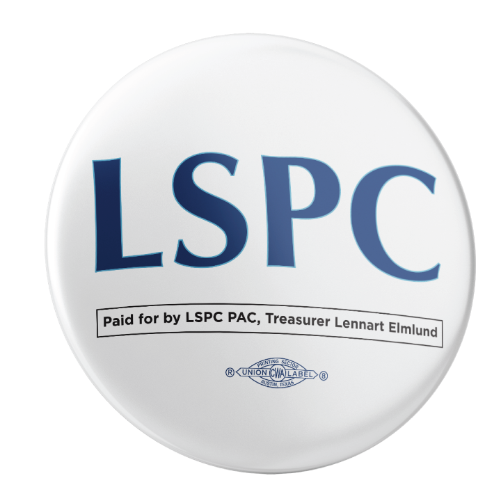 LSPC (2.25" Pin-Back Button -- Pack Of Two!) - Shore Progress Webstore