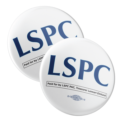 LSPC (2.25" Pin-Back Button -- Pack Of Two!) - Shore Progress Webstore