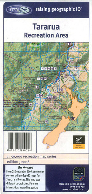 Tararua Recreation Map - Everest Sports Pty Ltd