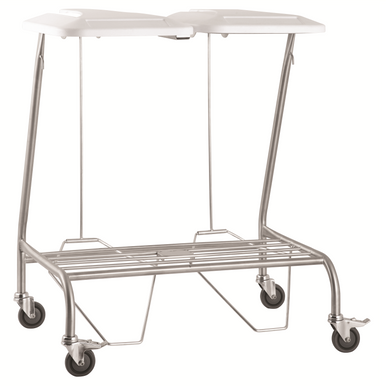 Double Linen Skip - Foot Operated Lid | Cobalt Health