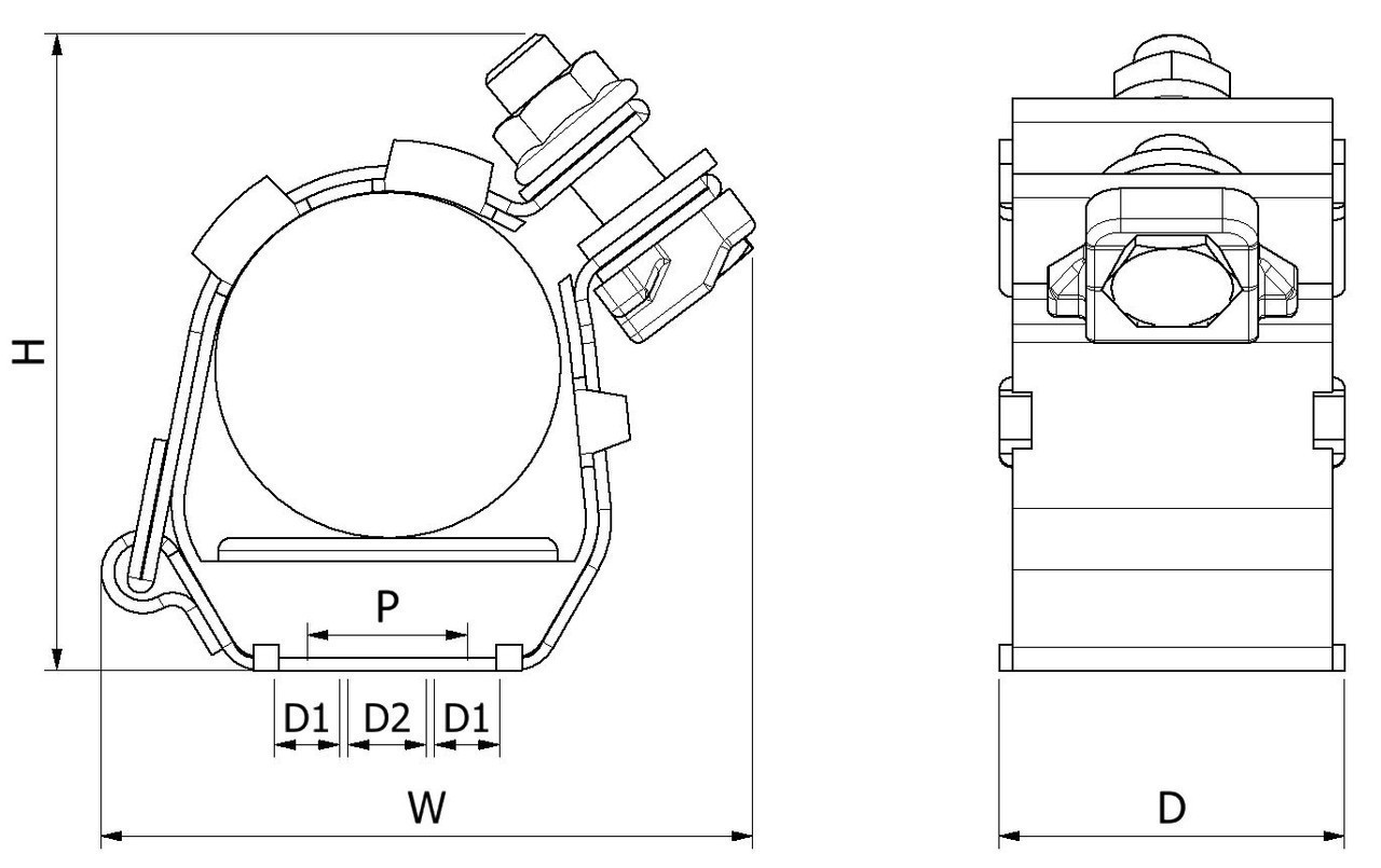 ELLIS EMPEROR ES84-94 SINGLE CABLE CLEATS