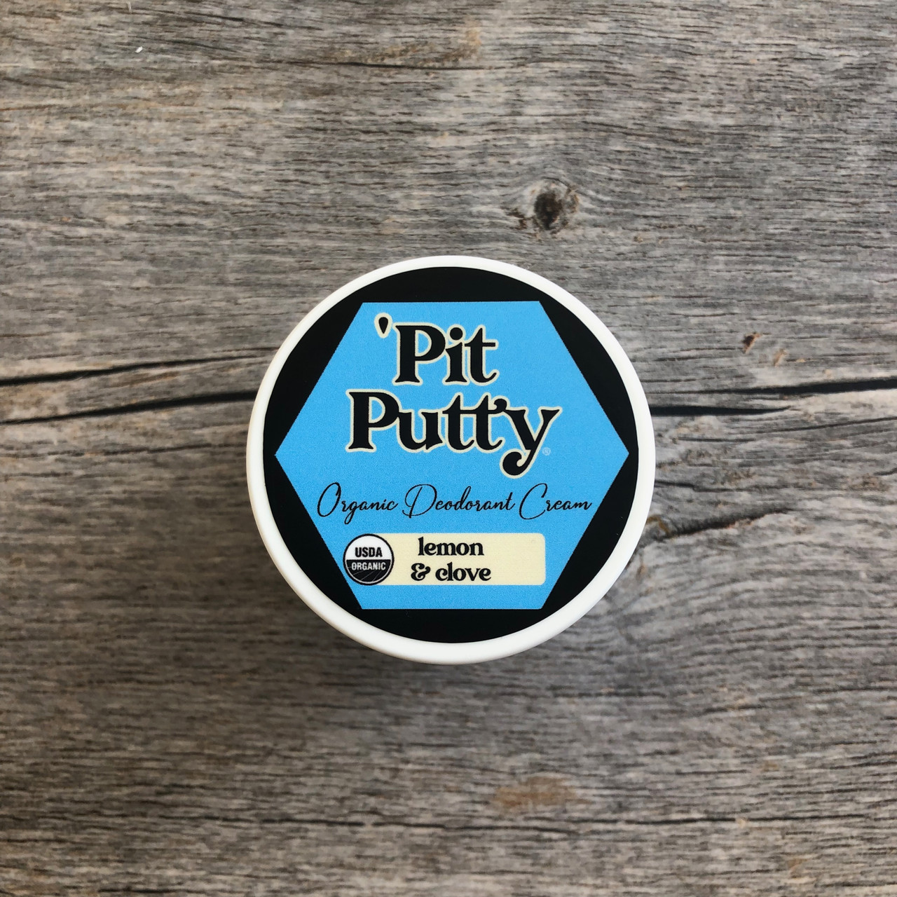 Lemon & Clove Pit Putty Organic Deodorant Cream Bubble & Bee