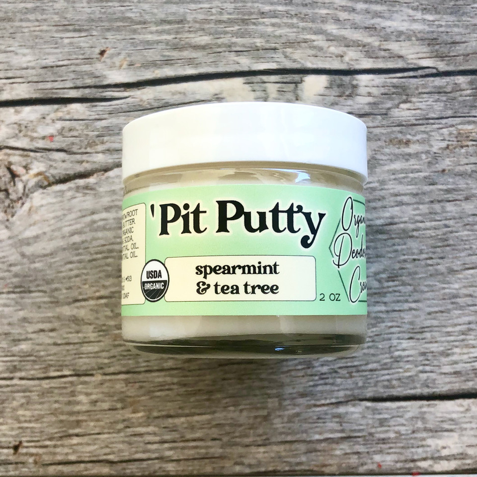 Organic Deodorant Cream Spearmint & Tea Tree Pit Putty