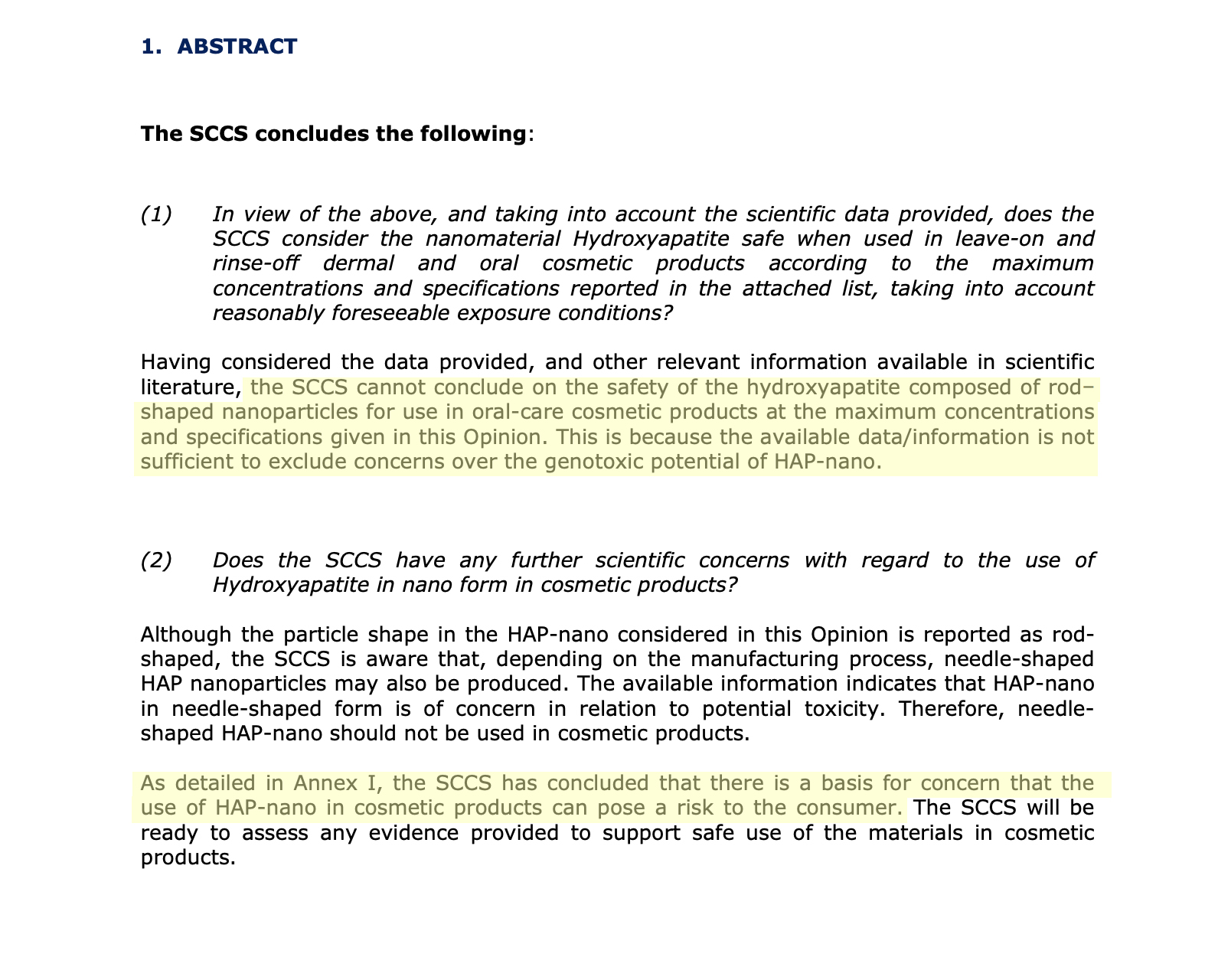 Is Hydroxyapatite Safe? The Muddy Waters of Nano and Microparticles ...