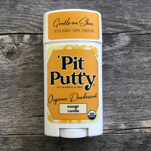 Pit Putty Orange Vanilla Organic Deodorant Stick All Organic